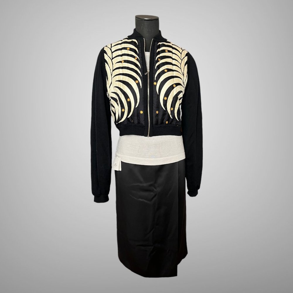 Hermes Beautiful Screen Printed Silk Fashion Jacket E… - Gem